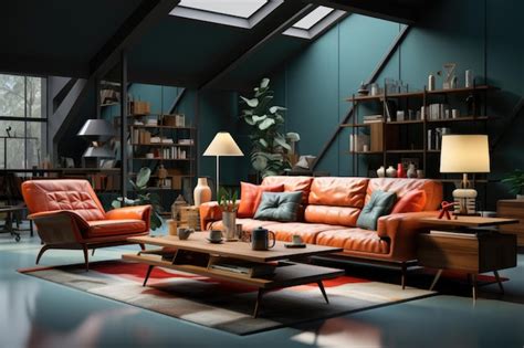 Premium AI Image Minimal Contemporary Illustration Dedicated To UX UI For An Interior Design