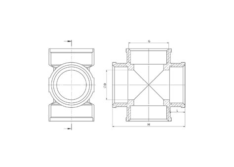 Brass Female Cross Orseal