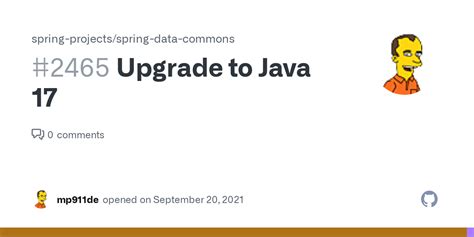 Upgrade To Java 17 · Issue 2465 · Spring Projectsspring Data Commons · Github