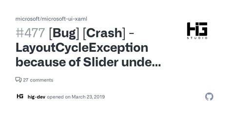[bug] [crash] layoutcycleexception because of slider under certain