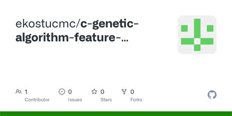 Github Ekostucmcc Genetic Algorithm Feature Selection Neural Networks Prediction Classification