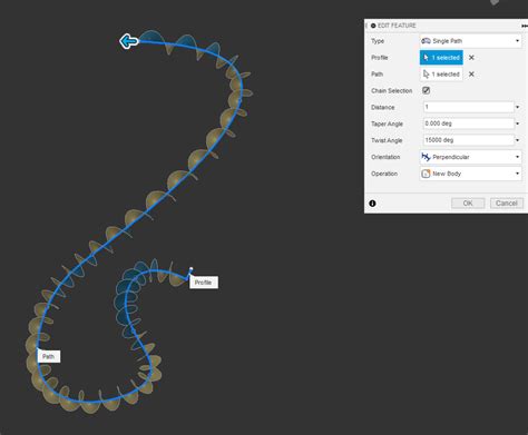 Solved Creating A Helix Around A 3d Curve With Fusion 360 And Python Autodesk Community