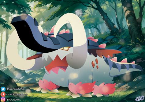 Edo Nova Great Tusk Nintendo Pokemon Pokemon Sv Absurdres Commentary Request Highres