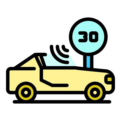 Premium Vector Smart Car Icon Outline Smart Car Vector Icon For Web Design Isolated On White