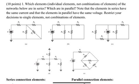 Solved (10 ﻿points) 1. ﻿Which elements (individual elements, | Chegg.com