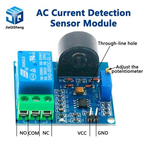 Ac Current Detection Sensor Module 5v 12v 24v Relay Protection Module
