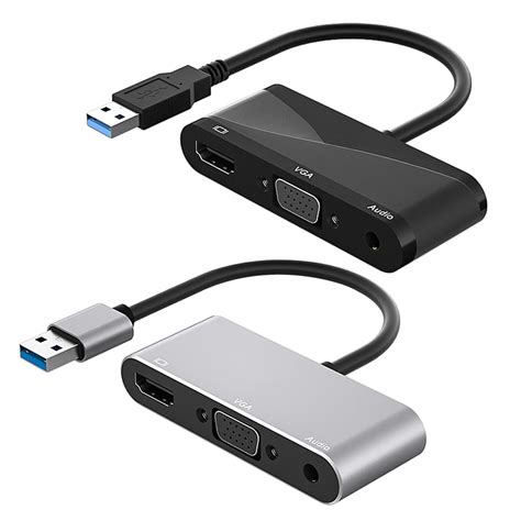 Usb 3 0 To Vga Adapter 1080p Multi Display With Au Grandado