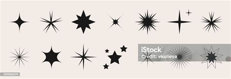 깜박이는 별 스파크 및 반짝임의 집합입니다 빛나는 반짝 반짝 햇살 모양 컬렉션 디자인 템플릿 포스터 배너 브로셔 전단지를 위한 매직 라이트 플레어 팩 벡터 반짝이 반짝이