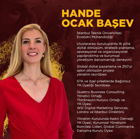Hande Ocak Başev Kimdir Galatasarayın Yeni Ceosu Spor Haberleri