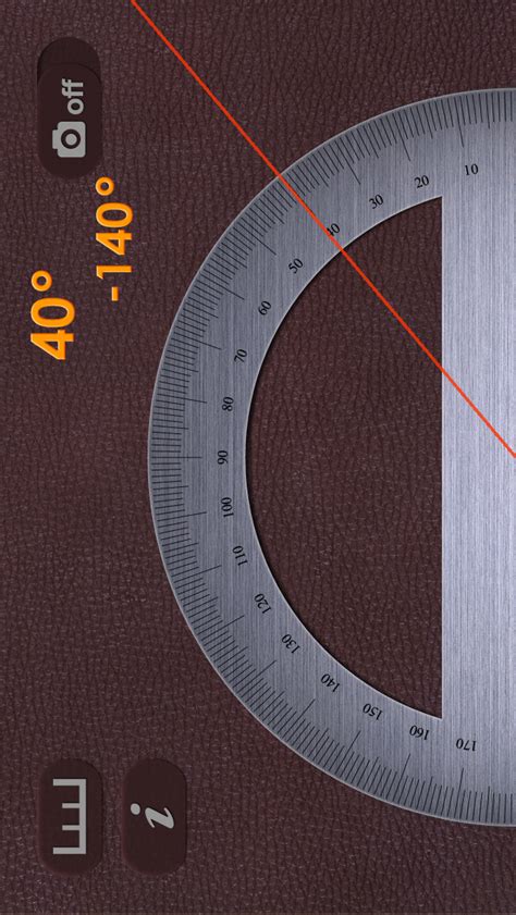 Camera Protractor Protractor Rule Can Measure Real Life Objects
