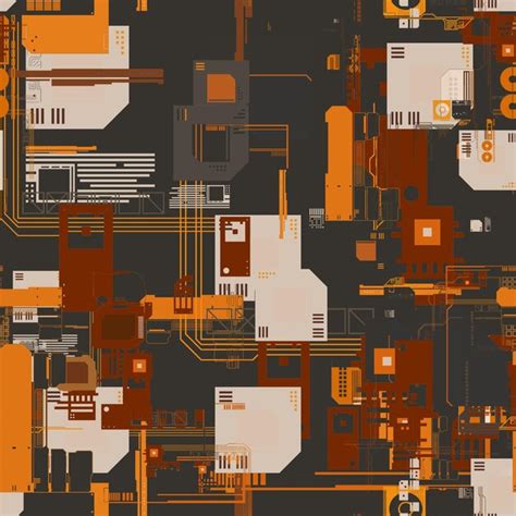 Premium Photo A Colorful Background With A Circuit Board And The Word Robot On It