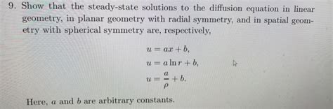 Solved Show That The Steady State Solutions To The Chegg