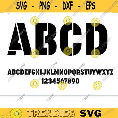 Stencil Font Svg Stencil Letters Alphabet Svg Stencil Svg Stencil