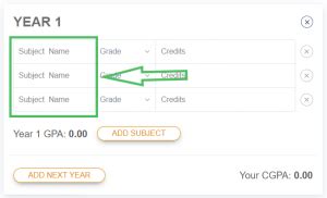 Honours CGPA Calculator