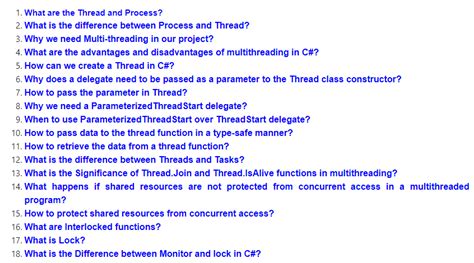 Multithreading And Deadlock Interview Questions In C Dot Net Tutorials