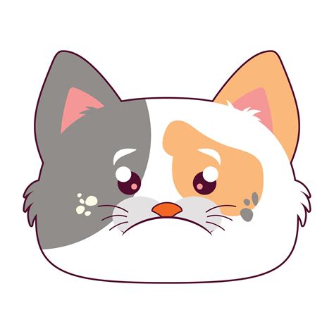 Cat Sad Face Cartoon Cute 14319038 Png