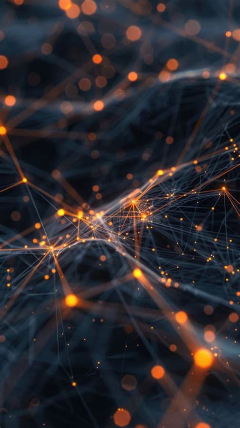 Ai Insights Depicted As A Series Of Interconnected Neural Networks With Bright Lines Of Data