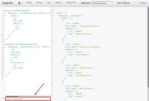 Working With GraphiQL Livebase Docs