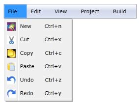 InputGestureText Support In WPF Menu Control Syncfusion
