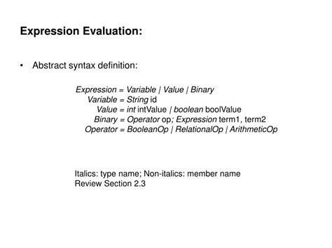 PPT Expression Evaluation PowerPoint Presentation Free Download ID
