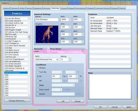 issue with attack conditions with latest version of vx ace rpg maker
