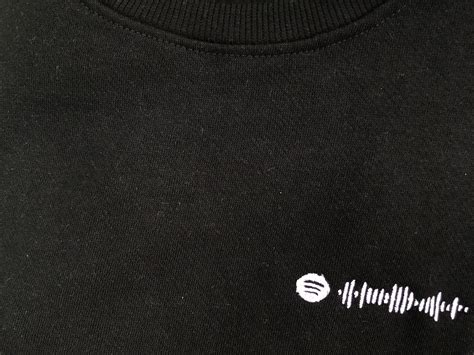 Custom Spotify Link Code Embroidered Jumper Hoodie Custom Etsy