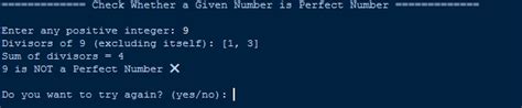 How To Check Whether A Given Number Is Perfect Number In Python Sourcecodester