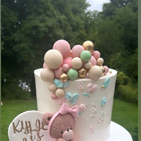 Cute Bear Cake Topper Made Of Light Weight Air Dry Clay Perfect For