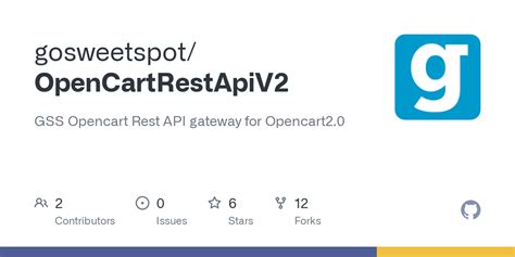 GitHub Gosweetspot OpenCartRestApiV GSS Opencart Rest API Gateway For Opencart