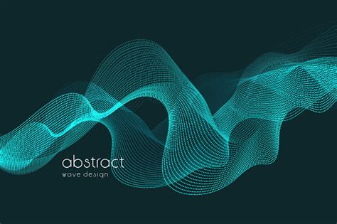 웨이브 배경 추상 벡터 그림입니다 3d 기술 스타일 혁신 개념에 대한 스톡 벡터 아트 및 기타 이미지 혁신 개념 녹색 물 Istock