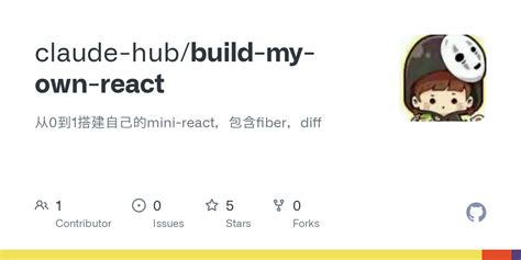 Github Claude Hubbuild My Own React 从0到1搭建自己的mini React，包含fiber，diff