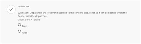 Solved Question 4 With Event Dispatchers The Receiver Must
