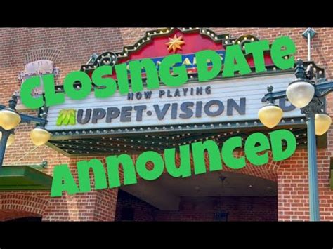 Farewell to Muppet Vision 3D – Closing Date Announced - YouTube