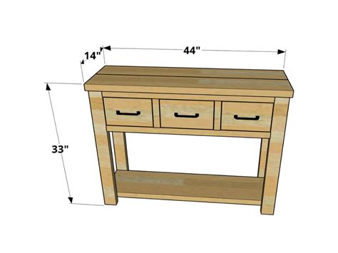 Entry Table Build Plan Console Table Plan Entryway Table Console Entry Table Build Plan Console Table Plan Entryway Table Console