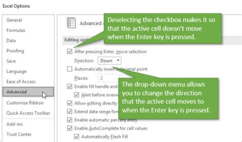 How To Press Enter In Excel And Stay In The Same Cell Earn And Excel