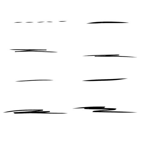Premium Vector Hand Drawn Vector Scribble Underline Set Pen Doodle