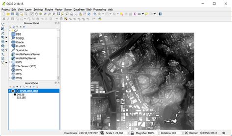 qgis dsm integration help center