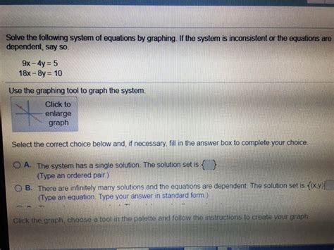 solved solve the following system of equations by graphing