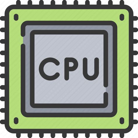 Computer Cpu Processing Science Unit Icon Download On Iconfinder