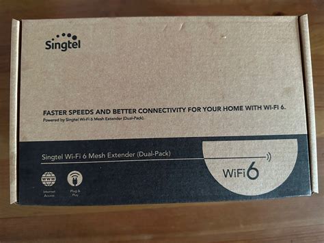 Singtel Askey Wifi 6 Mesh Extender Dual Pack Computers And Tech Parts And Accessories