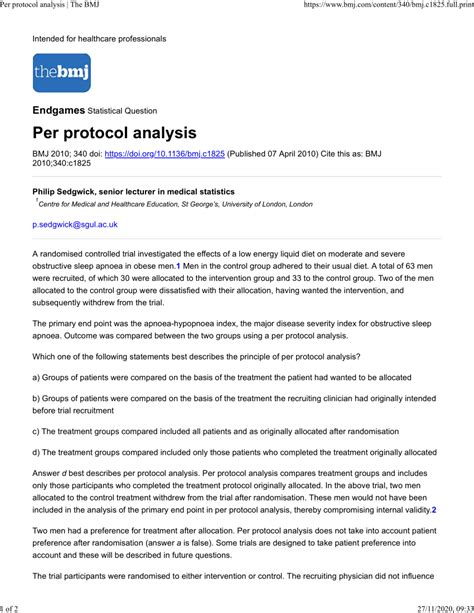 PDF Per Protocol Analysis