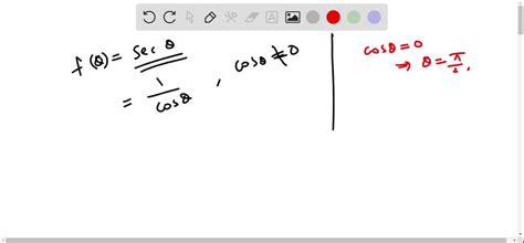 solved for what numbers θis f θ secθnot defined