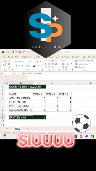 Combine Sum And Vlookup Formula In Excel Excel Excelformula