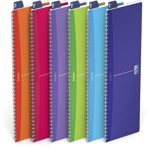 Oxford Cahier à Spirale My Colours A4 Ligné 180 Pages Couleurs