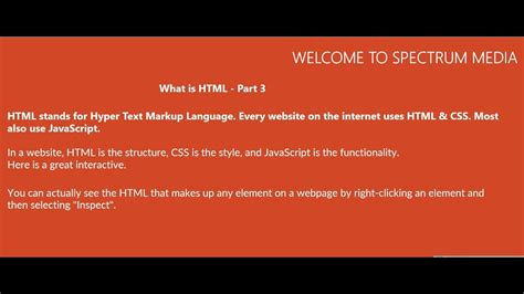 html page youtube
