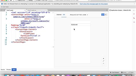 ٠٣٢ شرح Xamarin Forms باللغة العربية Timepicker Youtube