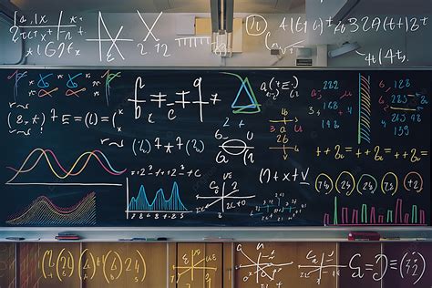 Vibrant Geometric Shapes And Mathematical Functions On Open Book Background Mathematical