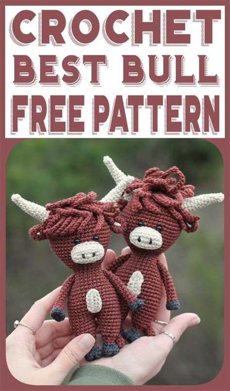 6 Free Crochet Bull Amigurumi Patterns For Cuddly Companion Yours Crafts