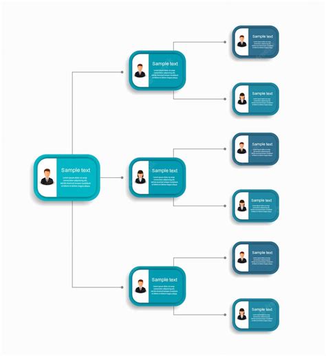 Premium Vector Corporate Organizational Chart Infographic