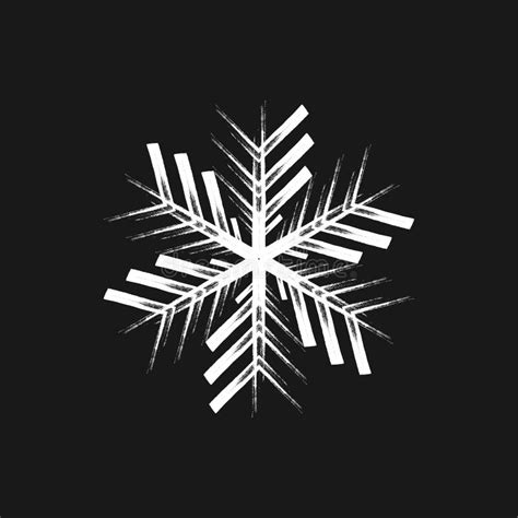 Chunky Marker Snowflake Stock Vector Illustration Of Abstract 130633084
